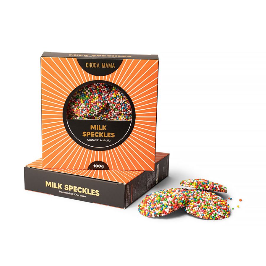 Chocamama Milk Chocolate Speckles 100g