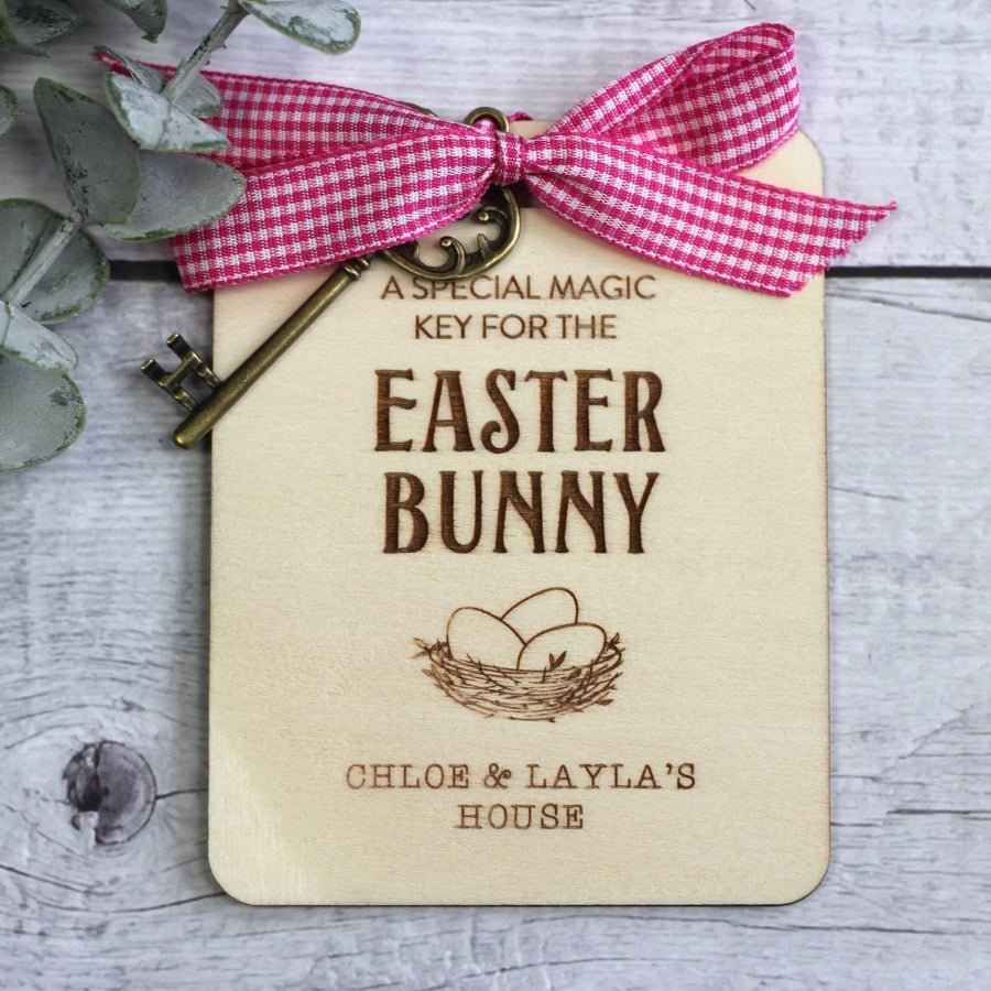 Personalised Easter Bunny Magic Key - Nest of Eggs