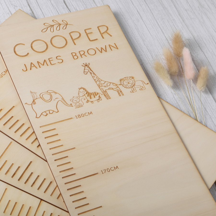 Timber Ruler Height Chart - Safari