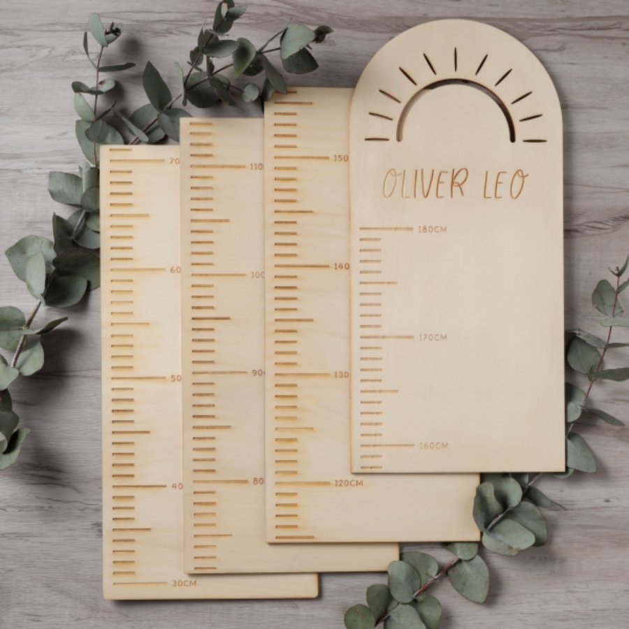 Timber Ruler Height Chart - Sunshine